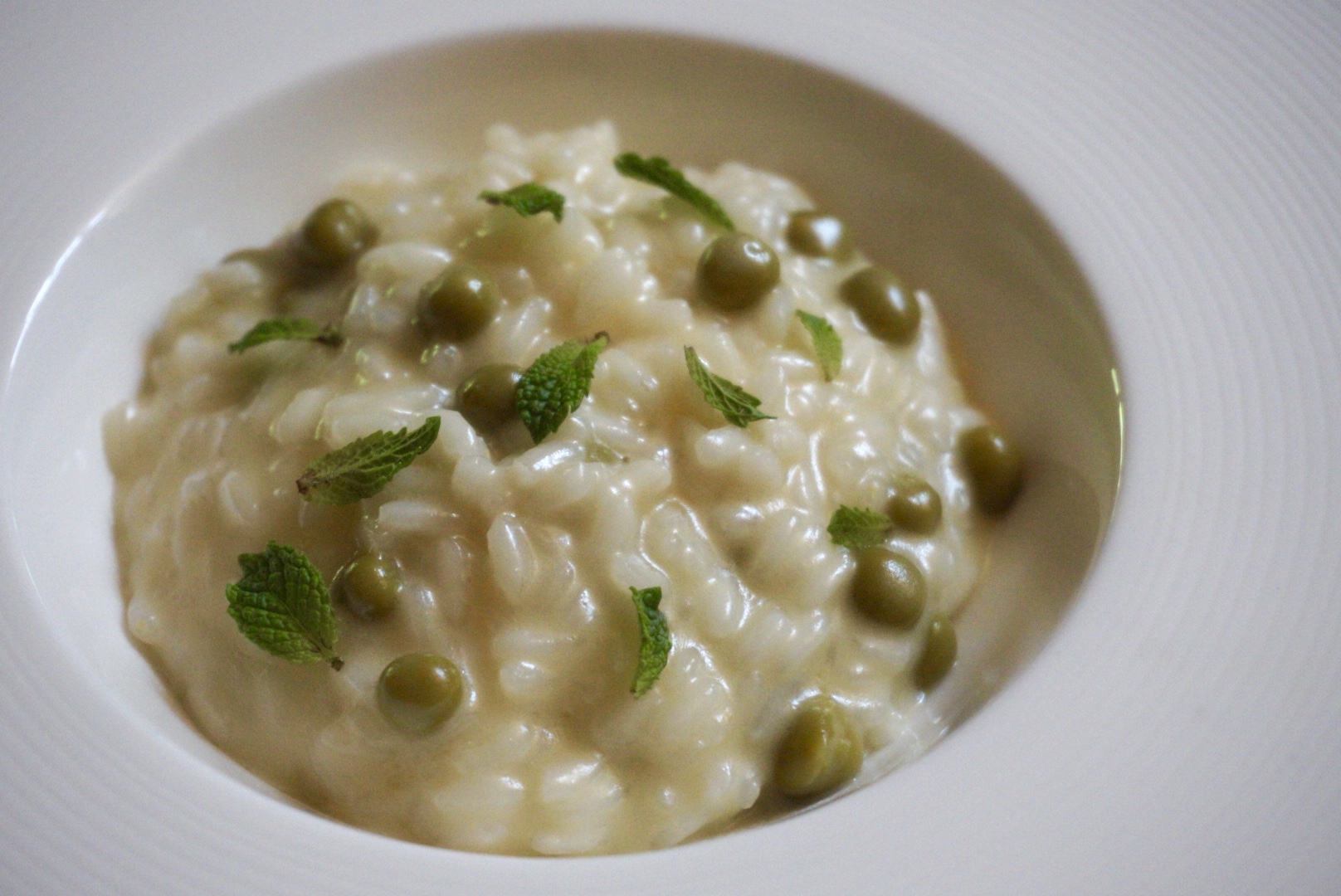 Amazing Pea and Mint Risotto | Hardcore Italians